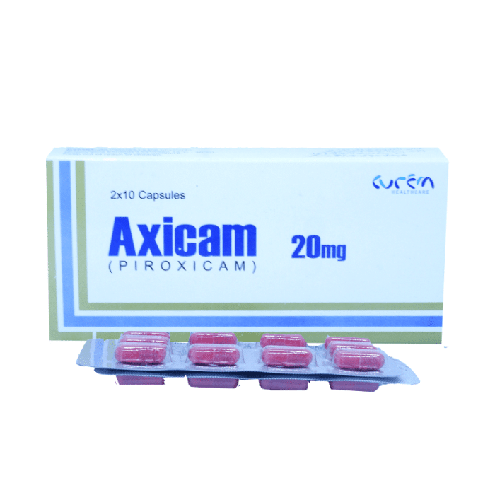 Axicam 20mg Capsules - medimart